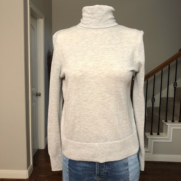 Zara | Tops | Zara Grey Lightweight Turtleneck Soft Top | Poshmark